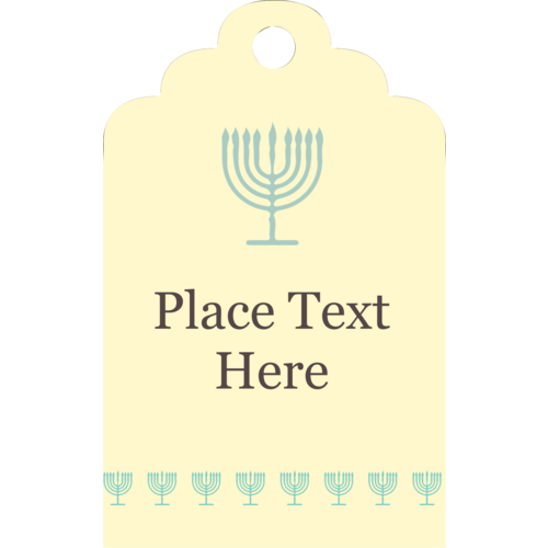 Menorah Pattern predesigned Label and Card template for your next ...