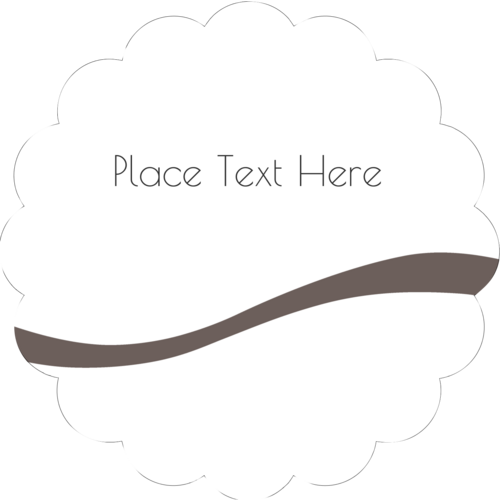 Wavy Brown predesigned template for creative projects | Avery