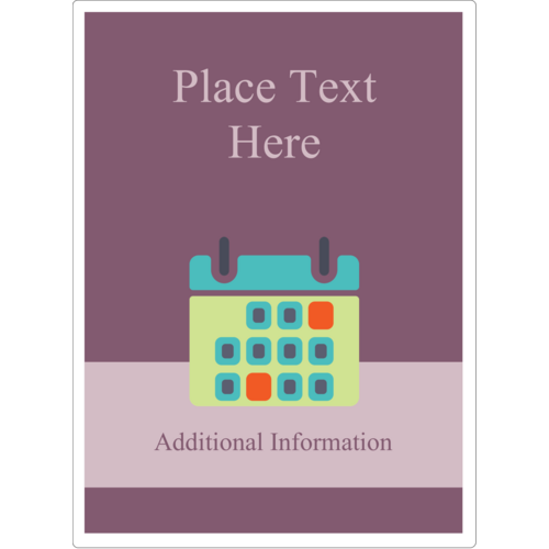 Colourful Calendar predesigned template for your next event project | Avery