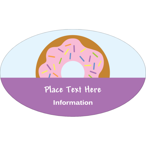 Donut Sprinkles Blue predesigned template for fun upcoming projects | Avery