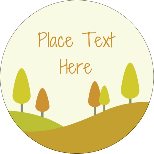 Landscape Trees predesigned Label and Card template for your upcoming ...