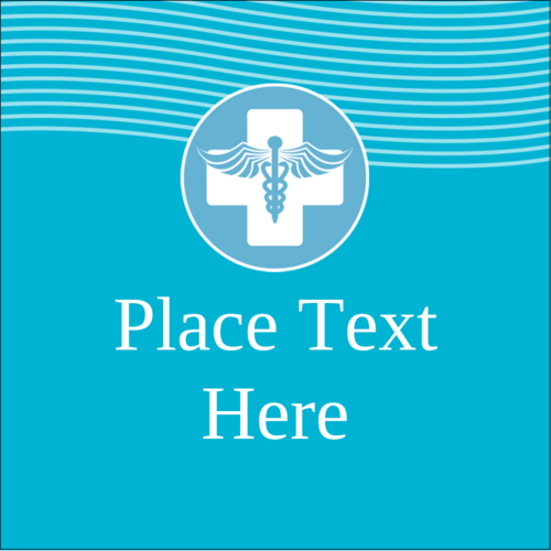 Blue Caduceus Cross predesigned template for your next creative project ...
