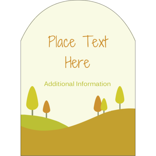 Landscape Trees predesigned Label and Card template for your upcoming ...