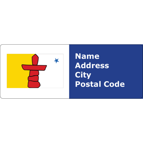 Nunavut Flag Pre-designed Label and Card templates | Avery