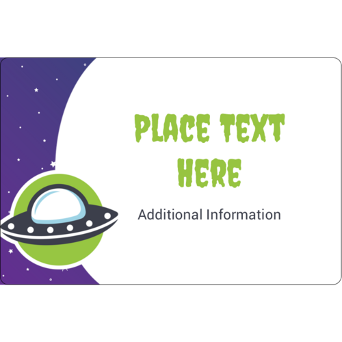 Alien UFO predesigned Label and Card template for your next project | Avery