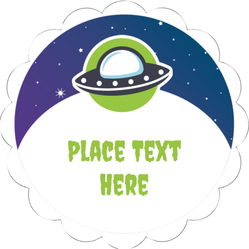 Alien UFO predesigned Label and Card template for your next project | Avery