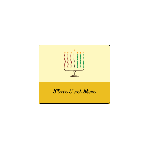 Kwanzaa Kinara predesigned Label and Card template for your next ...