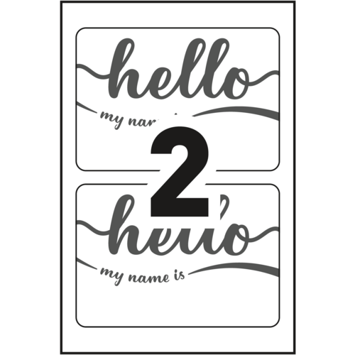 Avery Hello Name Badges - 2351 - Template - Adhesive