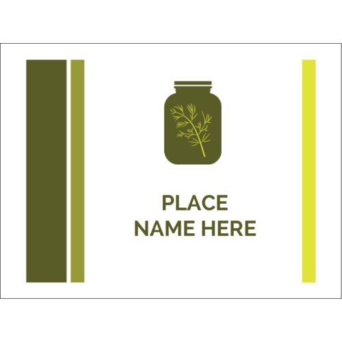 Pickled Pickle Jar Pre-designed Label and Card templates | Avery