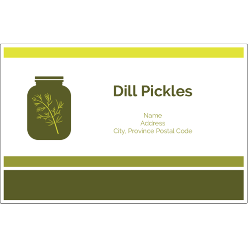 Pickled Pickle Jar Pre-designed Label and Card templates | Avery