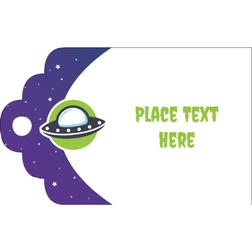 Alien UFO predesigned Label and Card template for your next project | Avery