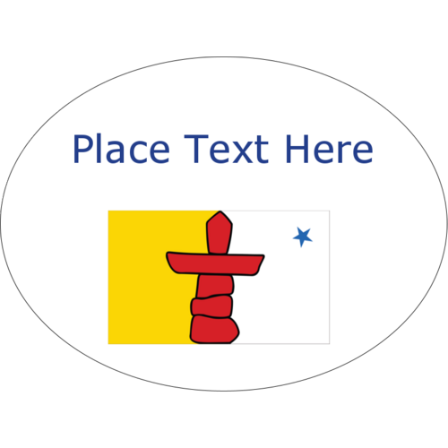 Nunavut Flag Pre-designed Label and Card templates | Avery