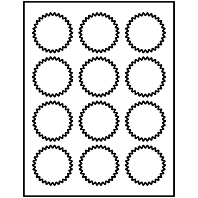 Avery Star Labels, 2¼" - Template