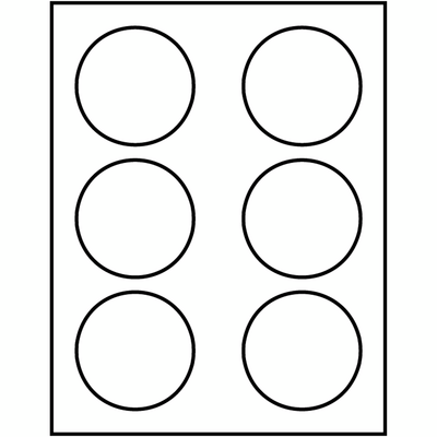 Avery Round Labels, 3" - Template