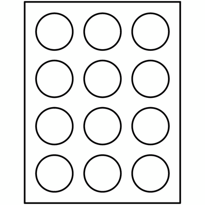 Avery Round Labels, 2" - Template