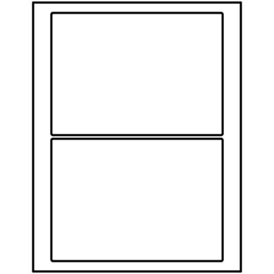 Avery Rectangle Labels, 5" x 7" - Template