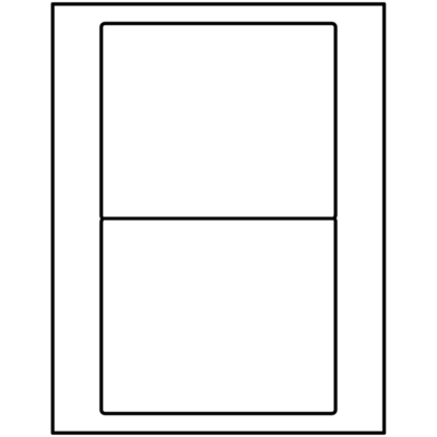 Avery Rectangle Labels, 5" x 6" - Template