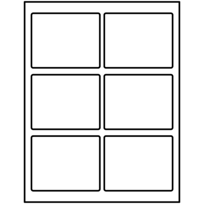 Avery Rectangle Labels, 3" x 3¾" - Template