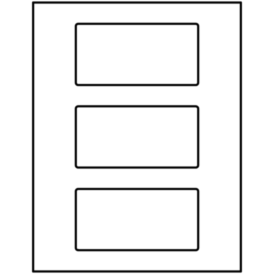 Avery Rectangle Labels, 2½" x 5" - Template