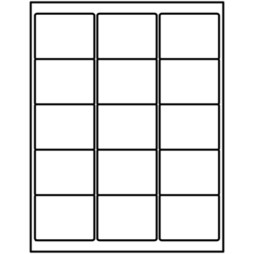 Avery Rectangle Labels, 2 x 2⅝" - Template