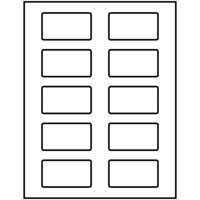 Avery Rectangle Labels, 1½ x 2¾ - Template