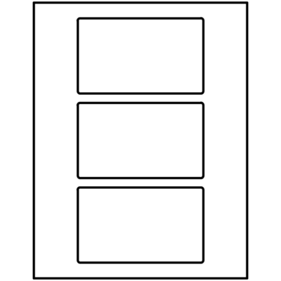 Avery Rectangle Labels, 3" x 5" - Template
