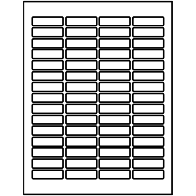 Avery Rectangle Labels, ½" x 1¾" - Template