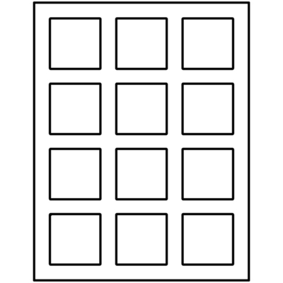 Avery Square Labels, 2" x 2" - Template