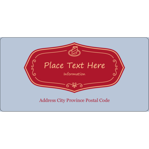 Red Seal pre-designed Label and Card template for your next personal or ...