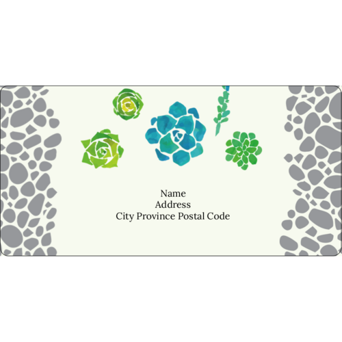 Landscape Drought Friendly predesigned Label and Card template for fun ...