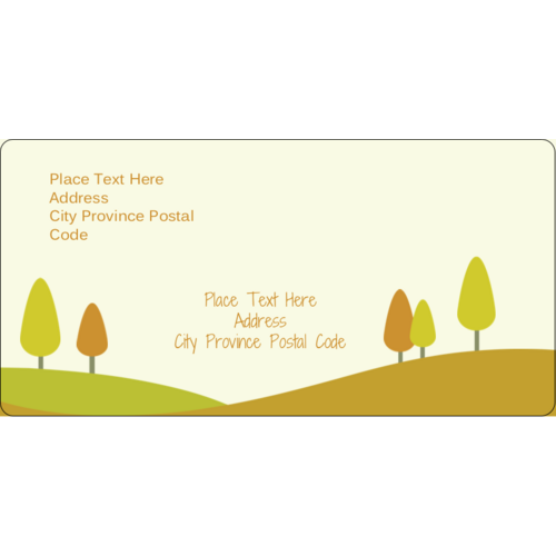Landscape Trees predesigned Label and Card template for your upcoming ...