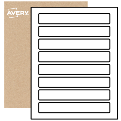 Printable Rectangle Labels, UltraFreezer Safe Film, 1" x 7" | Avery