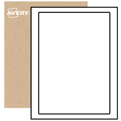 Printable Rectangle Labels, Matte White Paper, 10" x 7" | Avery