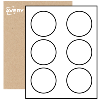 Printable Round Labels, Freezer Safe Paper, 3" | Avery