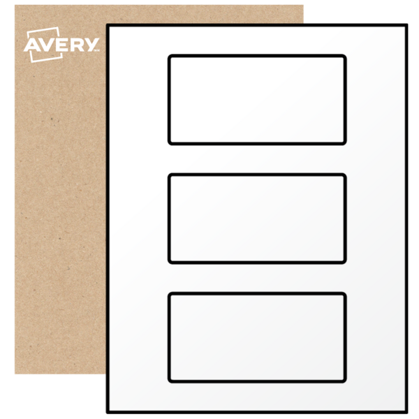 2-1/2" x 5" Blank Rectangle Labels, Print to the Edge | Avery