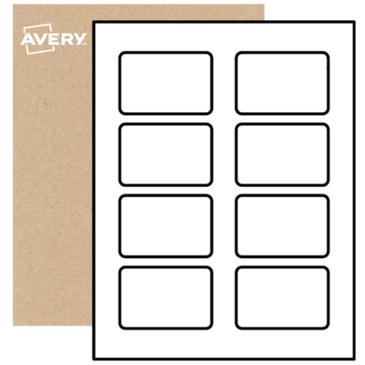 Printable Rectangle Labels, Removable Matte White Paper, 2" x 3" | Avery