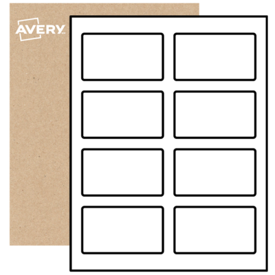 Printable Rectangle Labels, Matte White Paper with TrueBlock Technology ...