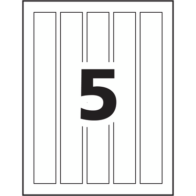 Avery Wraparound Labels 22845 Template 5 Labels Per Sheet