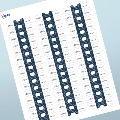 1/2 x 2-1/2 - Professional Printed Barbell Labels - Matte White Paper ...