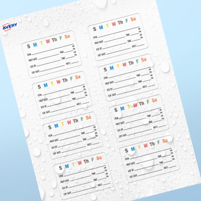 2 x 3 - Professional Printed Rectangle Labels - Removable Decal Film ...