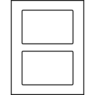 Avery Rectangle Labels - 4" x 6" Template