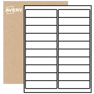 1 x 4 Printable Rectangle Labels - In A variety of Unique Materials | Avery