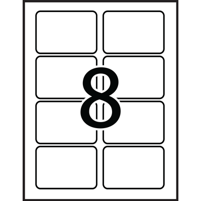 Avery Rectangle Labels - 2-1/3" x 3-3/8" Template