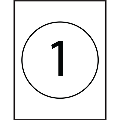 Avery Round Labels - 7" Template
