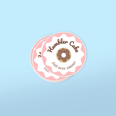3" - Professional Printed Round Sticker - Sticker Removable Vinyl Film ...