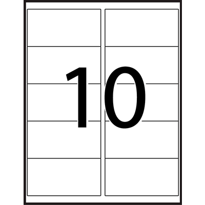 Avery Internet Shipping Labels - 5126 - 2 labels per sheet