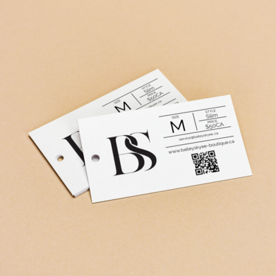 Custom Rectangle Hang Tag, Printed Single Sided Landscape, 2" x 3-1/2 ...