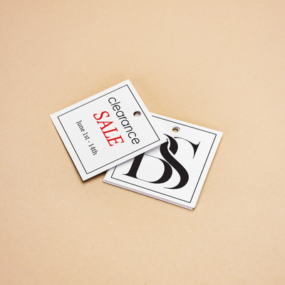 Custom Square Hang Tag, Printed Double Sided, 2" x 2" | Avery