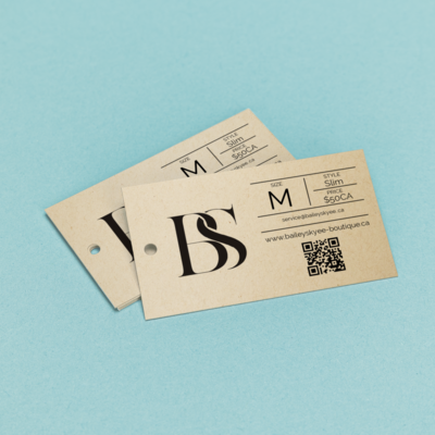 Custom Rectangle Hang Tag, Printed Single Sided Landscape, 2" x 3-1/2 ...