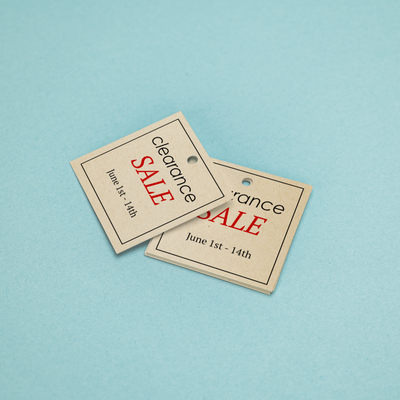 Custom Square Hang Tag, Printed Single Sided, 2" x 2" | Avery